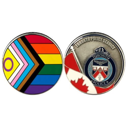 TORONTO POLICE "PRIDE FLAG" COIN – THE 808 - TORONTO POLICE GIFT SHOP